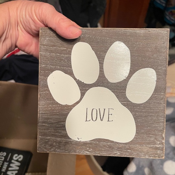 Wall Decor | Paw Print Plaque | Poshmark